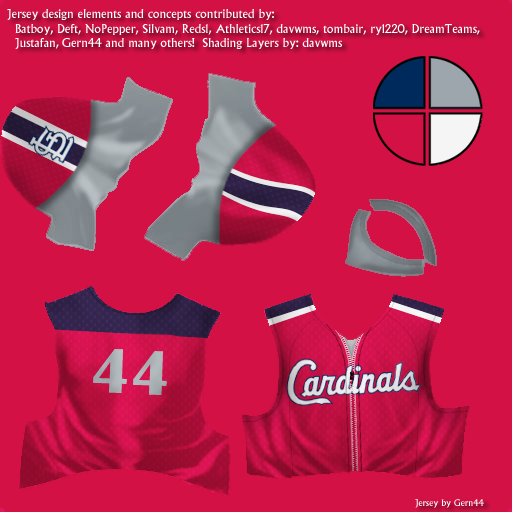 Cardinals Zippered Practice Jersey - OOTP Developments Forums